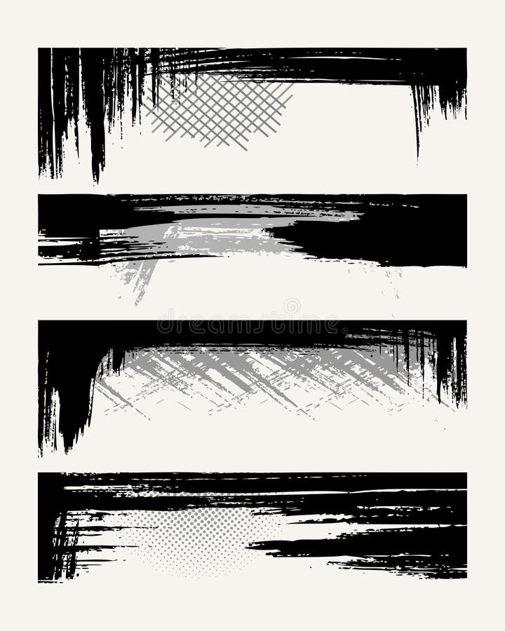 Grunge Edges Vector Set . stock vector. Illustration of splat - 71680325