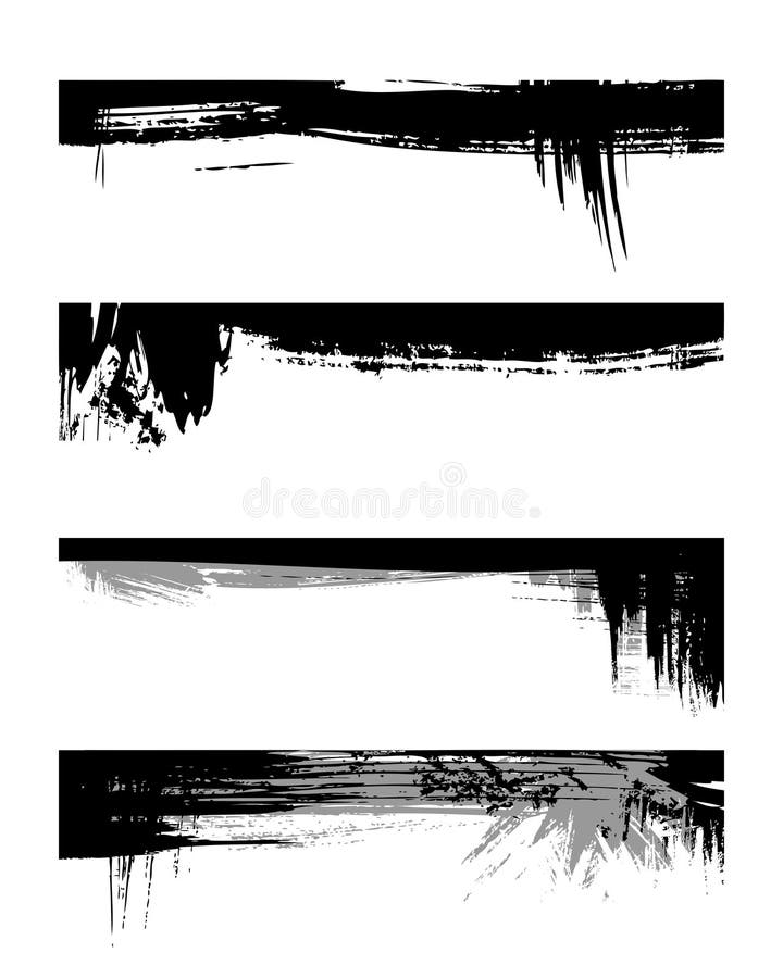 Grunge Edges Vector Set . stock vector. Illustration of splat - 71680325