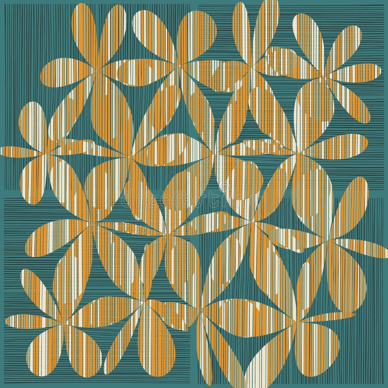 Set of Grunge Flower Shapes Stock Vector - Illustration of drawing ...