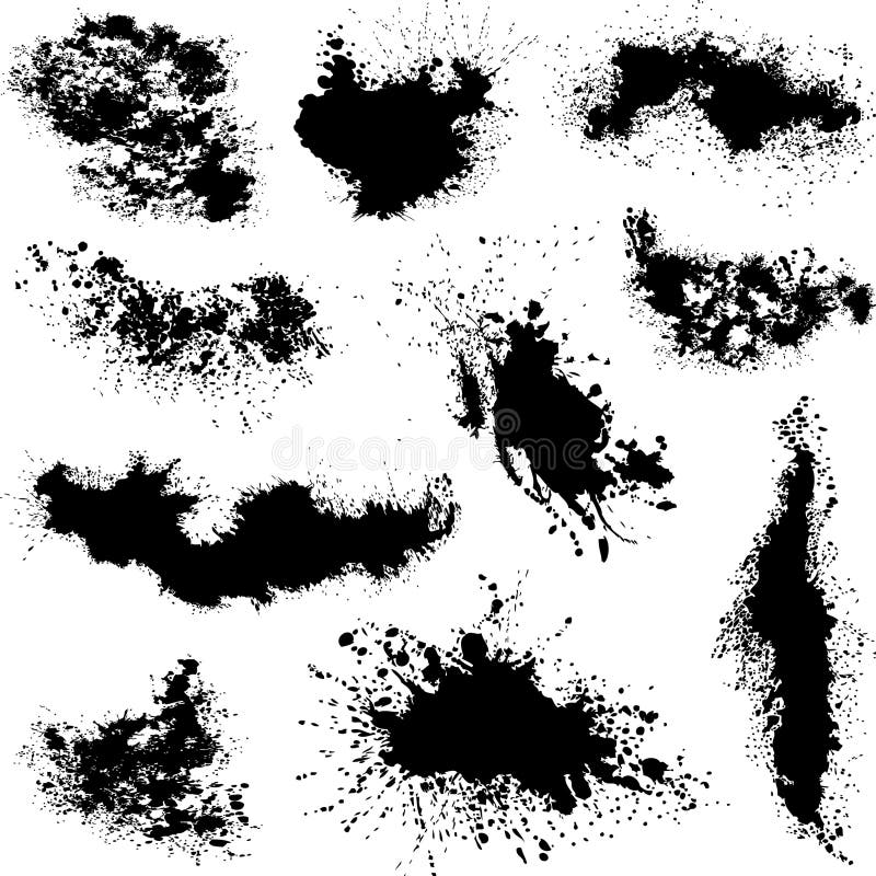 Grunge ink splat stock vector. Illustration of paint - 15551241