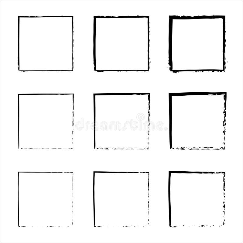 Rectangular Frame Handdrawn Stock Illustrations – 495 Rectangular Frame ...