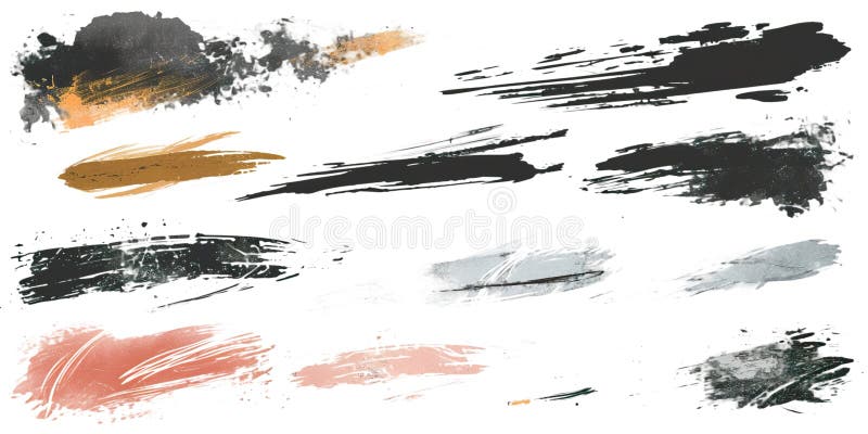 Set of Grunge-style Strike-through and Underline Elements, Adding a ...