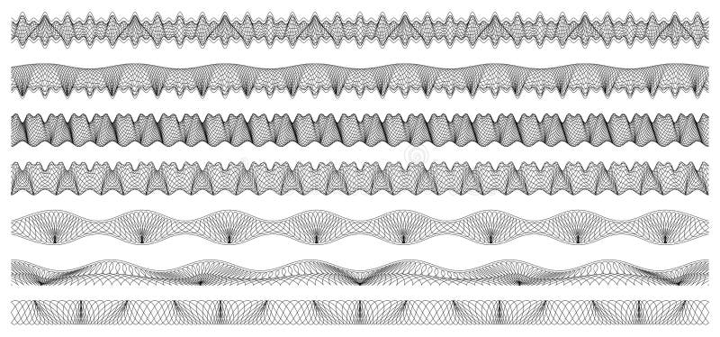 Guilloche Pattern, Watermarks, Borders (currency) Stock Vector ...