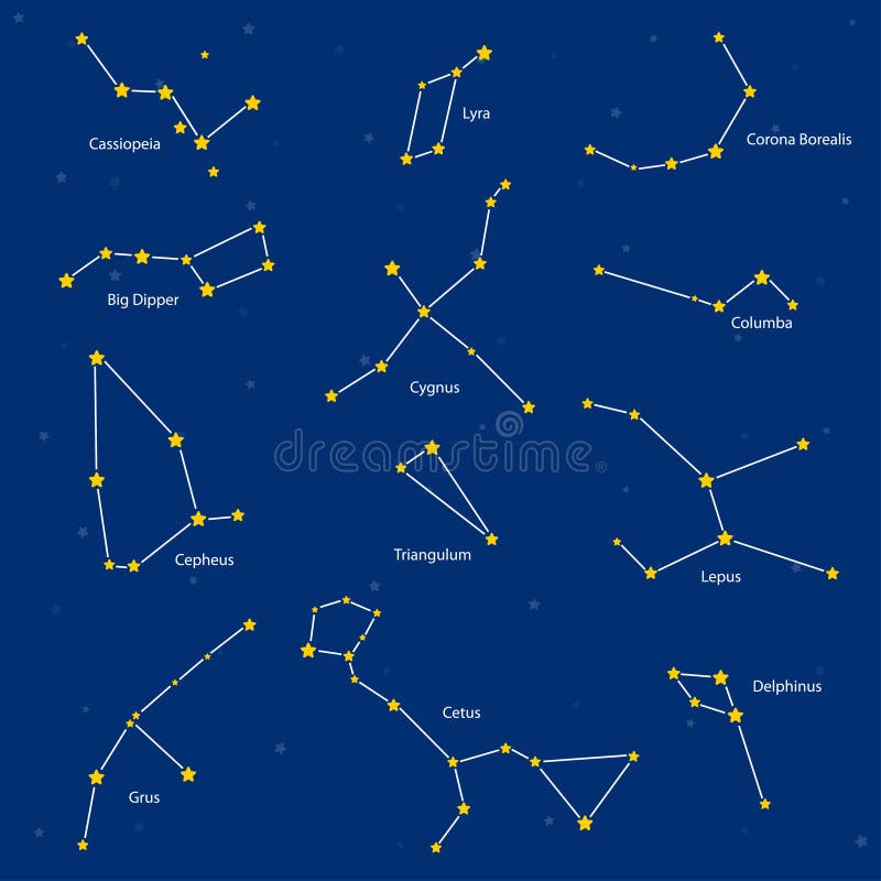 Set Gwiazdozbiory, Ilustracja Ilustracja Wektor - Ilustracja złożonej z ... Set Gwiazdozbiory, Ilustracja Ilustracja Wektor - Ilustracja złożonej z ...