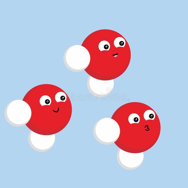 Water Molecule Cartoon Stock Illustrations – 614 Water Molecule Cartoon ...