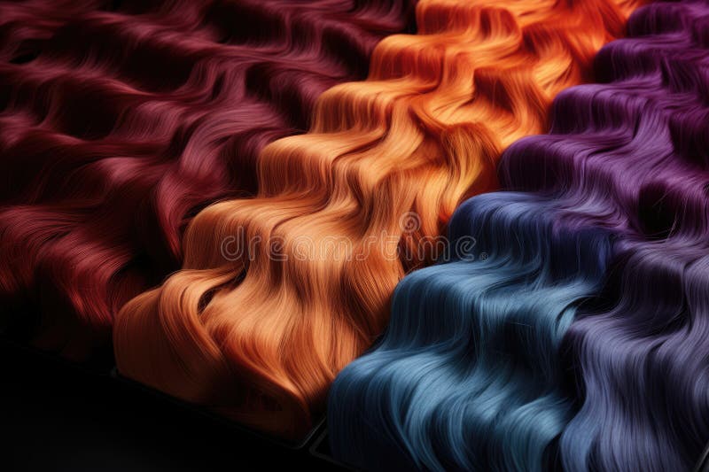 Multi Color Hairstyle Palette Swatches Stock Photos - Free & Royalty ...