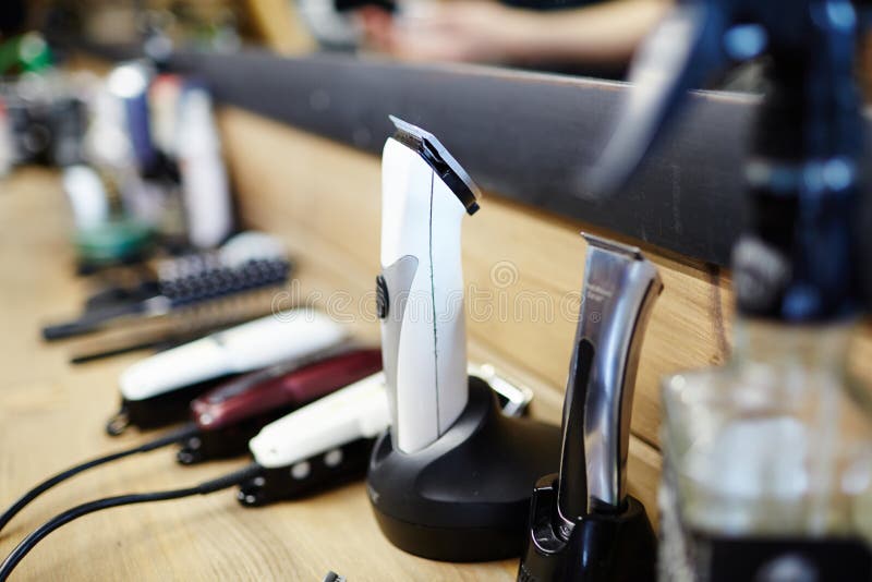 Set for haircutting stock image. Image of barbershop - 96678177