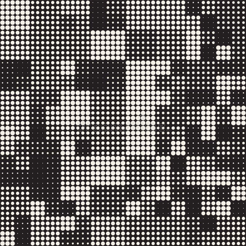 SET 50 Halftone Circles Grids Invert Stock Illustration - Illustration ...