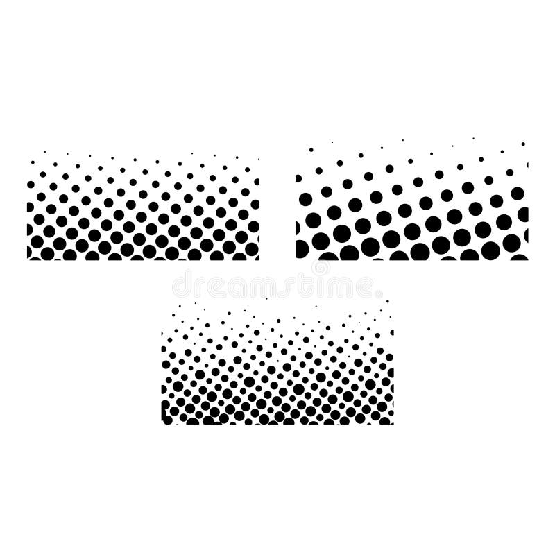 Set of Halftone Patterns Template, Halftone Dot Pattern. Comic Book Pop ...