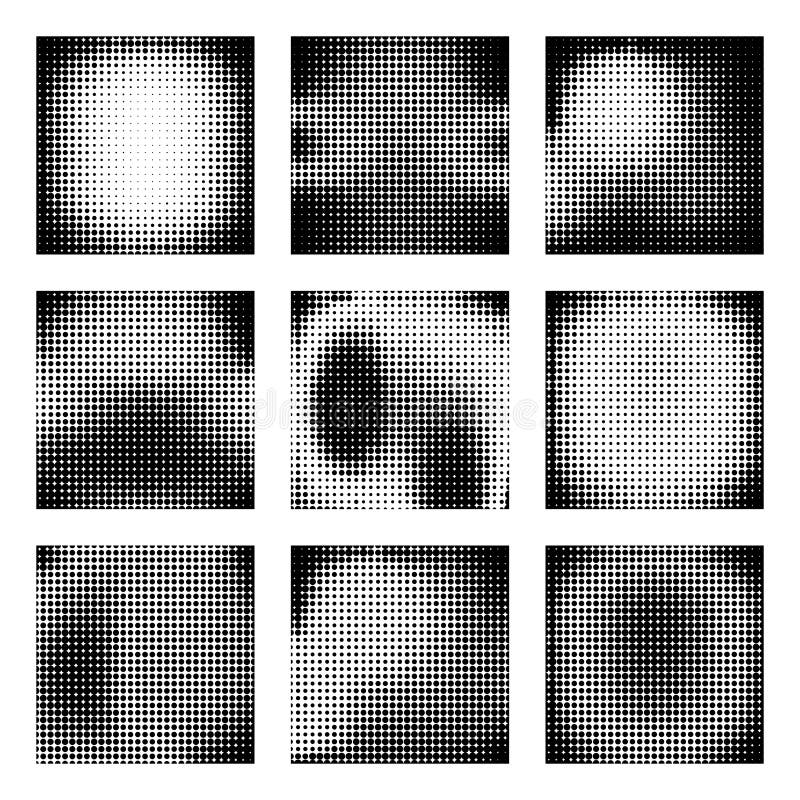 Set of halftone texture stock vector. Illustration of dark - 88832581