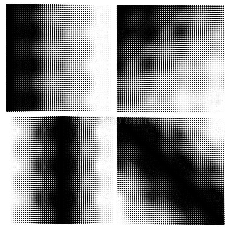 Set of 4 Halftones. Vector Illustration. Stock Vector - Illustration of ...