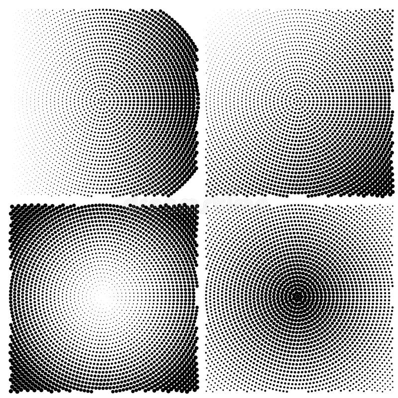 Ink Blots and Halftones Patterns in Yellow Colors Stock Vector ...