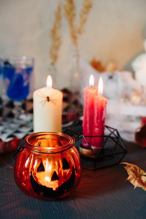 Set of Halloween Items, Layout for the Holiday Halloween Stock Image ...