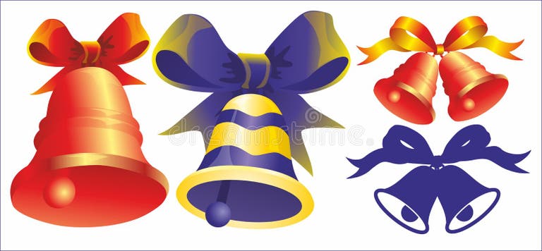 Set of hand bells stock illustration. Illustration of hand - 52082880