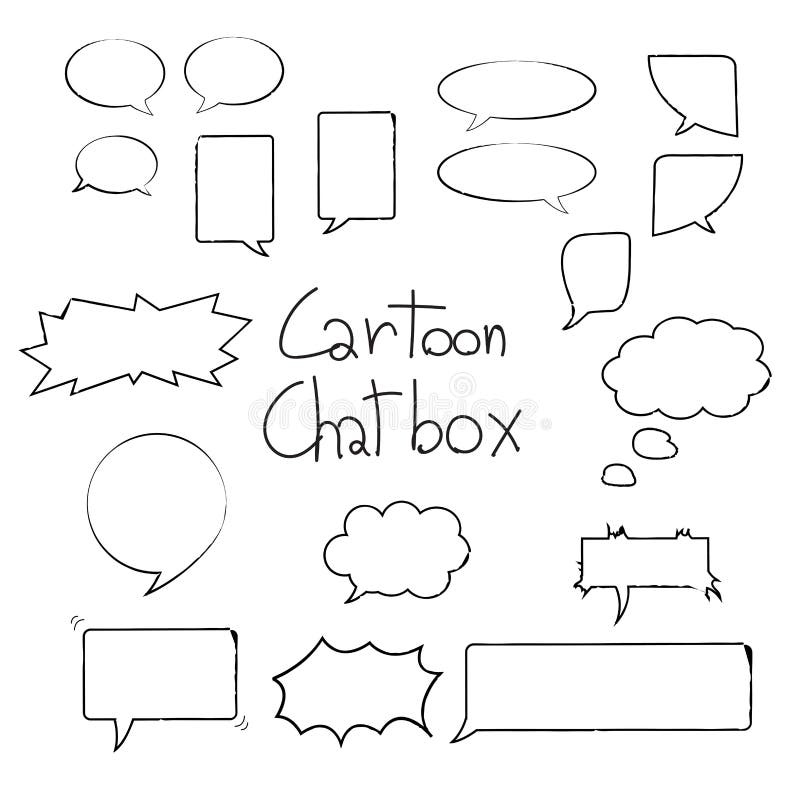 Set of Hand Draw Doodle Speech Bubbles. Stock Vector - Illustration of ... Set of Hand Draw Doodle Speech Bubbles. Stock Vector - Illustration of ...