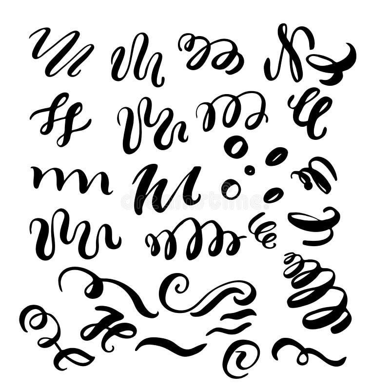 Ornaments Calligraphy Template Text for Your Design Illustration ...