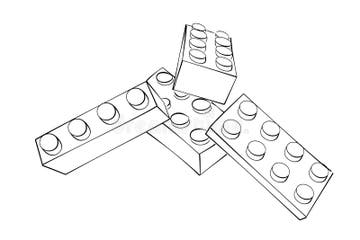 Lego Brick Sketch Stock Illustrations – 217 Lego Brick Sketch Stock ...