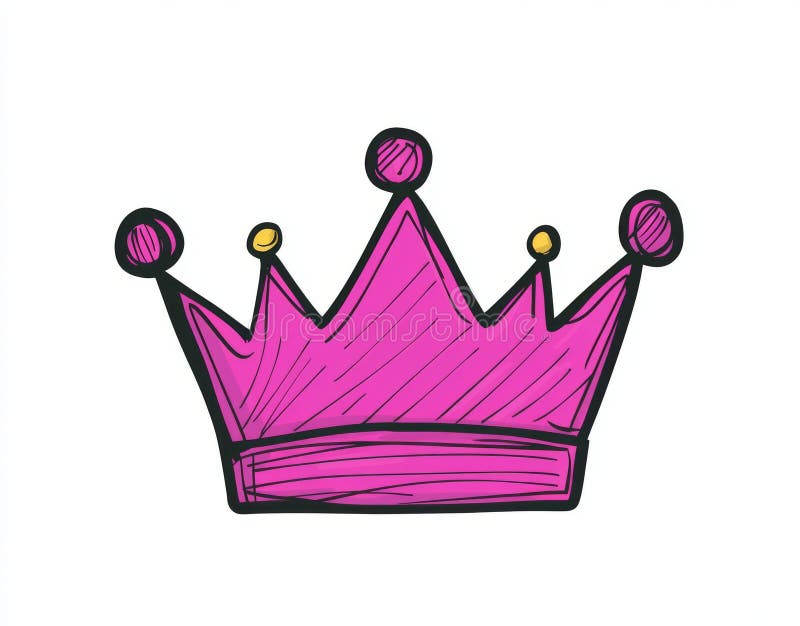 A Set of Hand-drawn Black Crown Elements, Depicted in a Modern Sketch ...