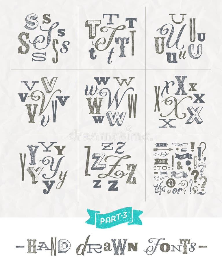 Different Letter Fonts Stock Illustrations – 467 Different Letter Fonts ...