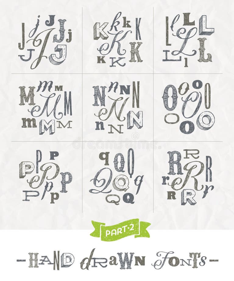 Different Letter Fonts Stock Illustrations – 582 Different Letter Fonts ...