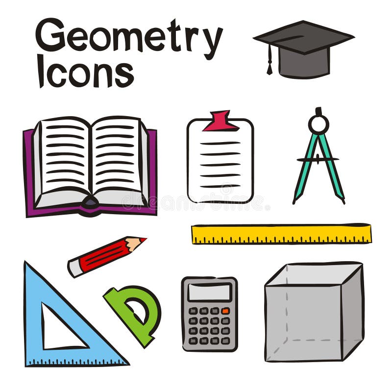 Set of Hand-drawn Icons on the Theme of Maths Stock Illustration ... Set of Hand-drawn Icons on the Theme of Maths Stock Illustration ...