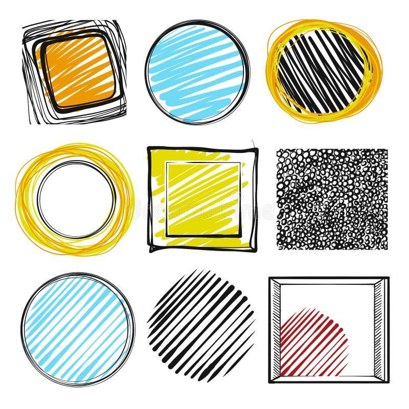 Set of Hand-drawn Marker Lines and Frames Stock Vector - Illustration ... Set of Hand-drawn Marker Lines and Frames Stock Vector - Illustration ...