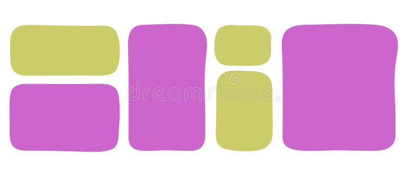 Set of Hand Drawn Paper Quote Frames. Blank Speech Bubbles Stock Vector ...