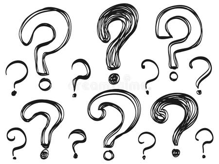 Set of Hand Drawn Question Marks. Doodle Questions Marks Stock Vector ...