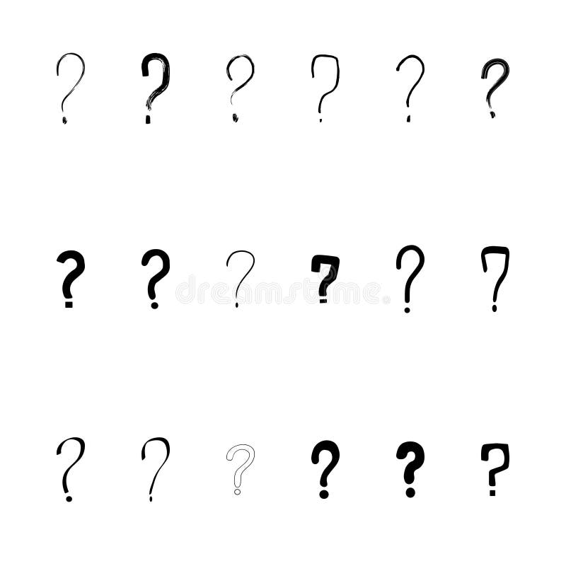 Question Mark Icon Vector Illustration on White Background Stock Vector ...