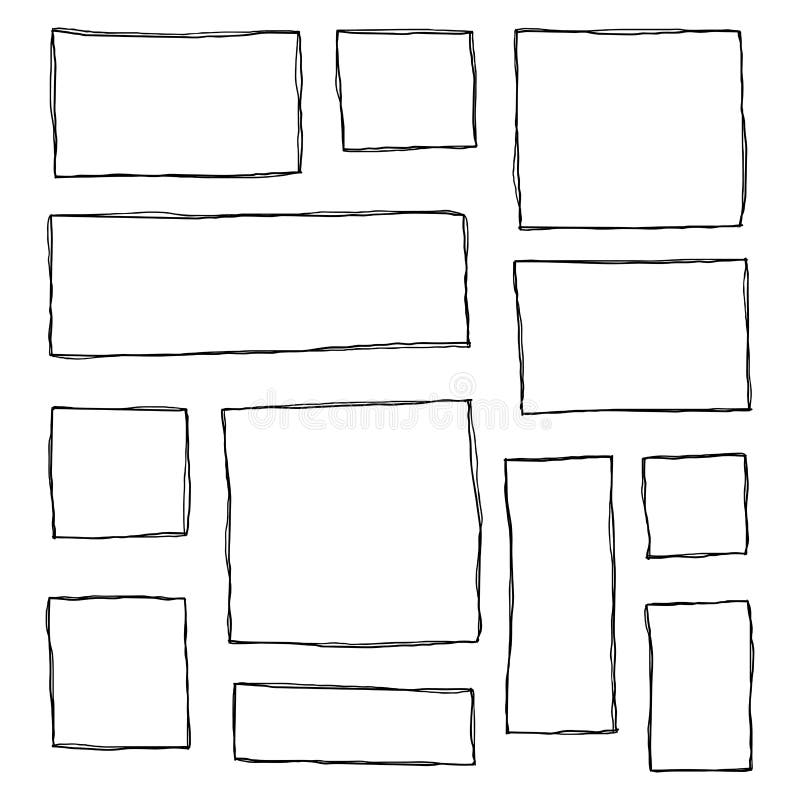 Sketched Square Stock Illustrations – 727 Sketched Square Stock ...