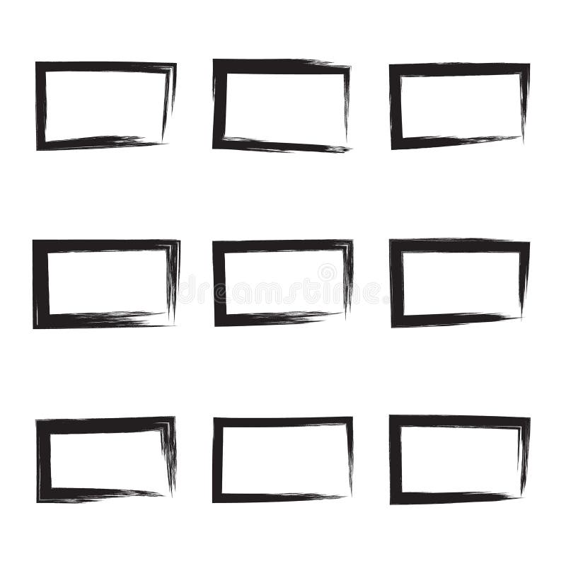 Black Rough Edge Box Stock Illustrations – 1,774 Black Rough Edge Box ...