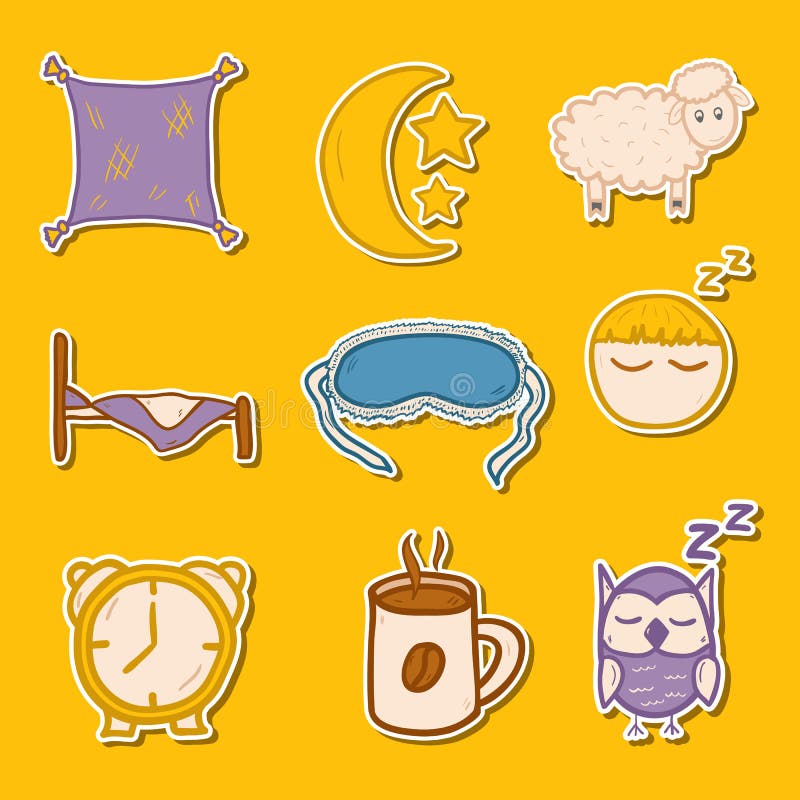Bedtime Stickers Stock Illustrations – 109 Bedtime Stickers Stock ...