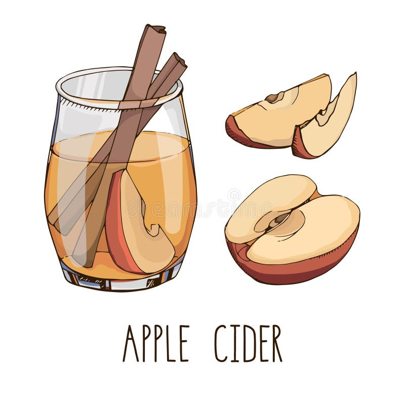 Set of Hand Drawn Vector Elements in Orange Red and Blue Colors ...