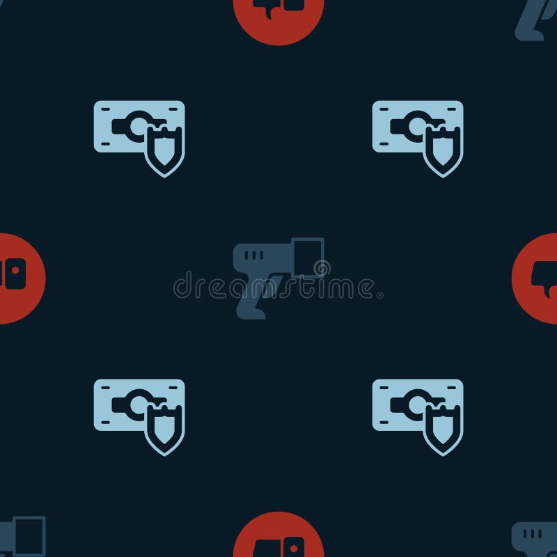 Set Hand Like, Scanner Scanning Bar Code and Money with Shield on ...