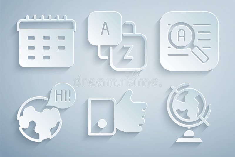 Set Hand Like, Translator, Learning Foreign Languages, Earth Globe ...