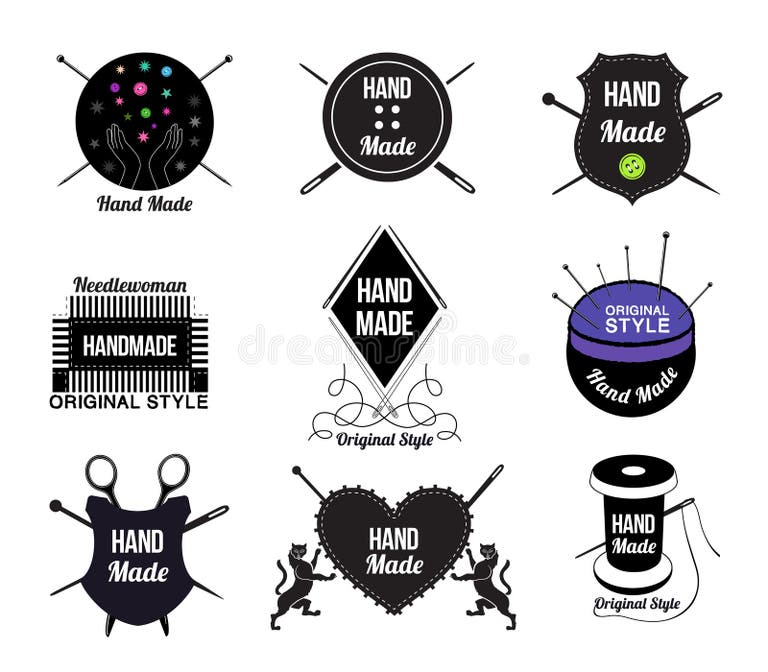 Handcraft Logo Design Stock Illustrations – 5,299 Handcraft Logo Design ...