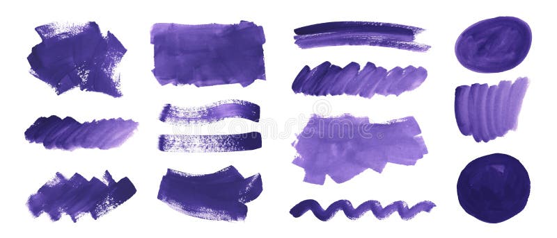 Set of Hand Painted Textures, Abstract Forms, Backgrounds, Design ...