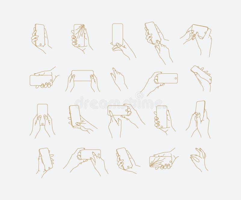 Line Drawing Hand Positions Stock Illustrations – 194 Line Drawing Hand ...
