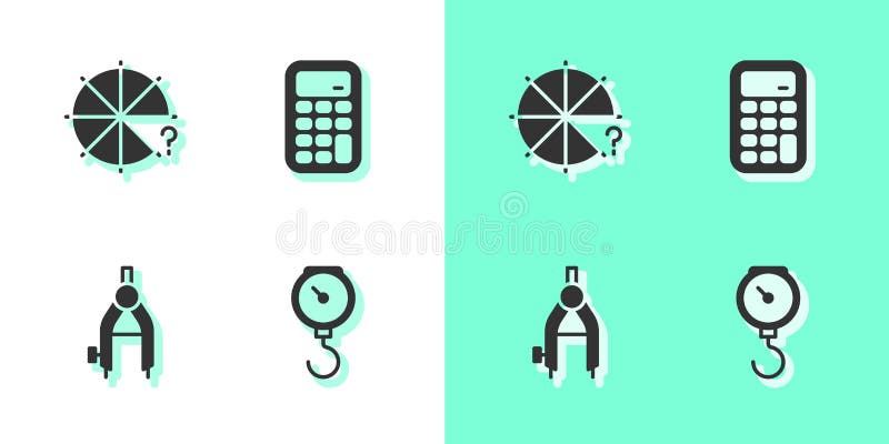 Mechanical Circle Clock Dial Set. Vector Stock Vector - Illustration of ...