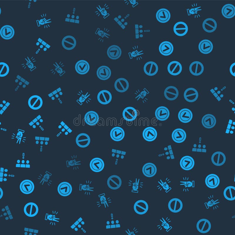 Set Hand Showing Two Finger, Check Mark Round, Ban and Crowd Protest on ...