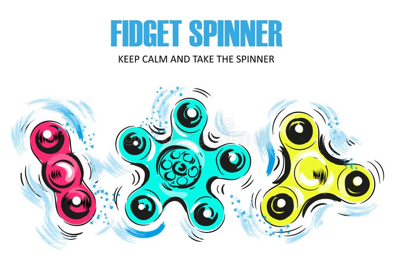 Set of Hand Spinning Machine. Rotation Stock Vector - Illustration of ...