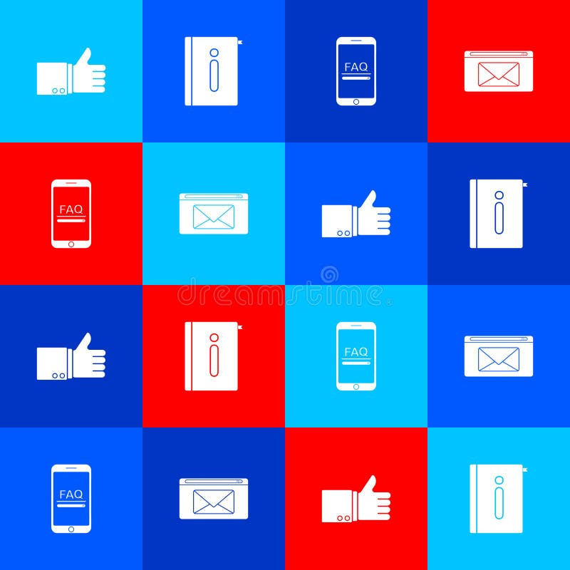 Set Hand Thumb Up, User Manual, Mobile with FAQ Information and Mail E ...