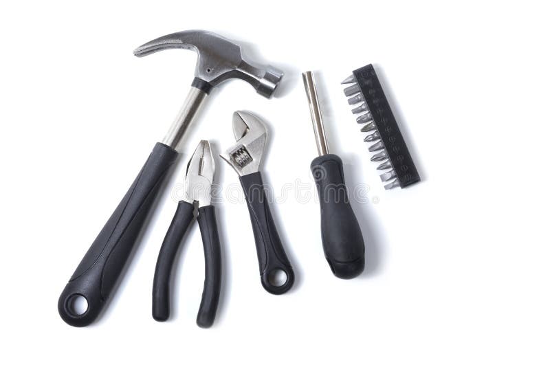 Set of Hand Tools in a DIY Concept Stock Photo - Image of hardware ...