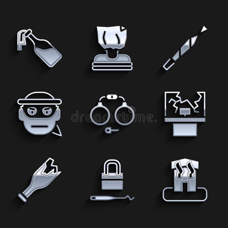 Set of Broken Handcuffs Vector with Banner Stock Vector - Illustration ... Set of Broken Handcuffs Vector with Banner Stock Vector - Illustration ...