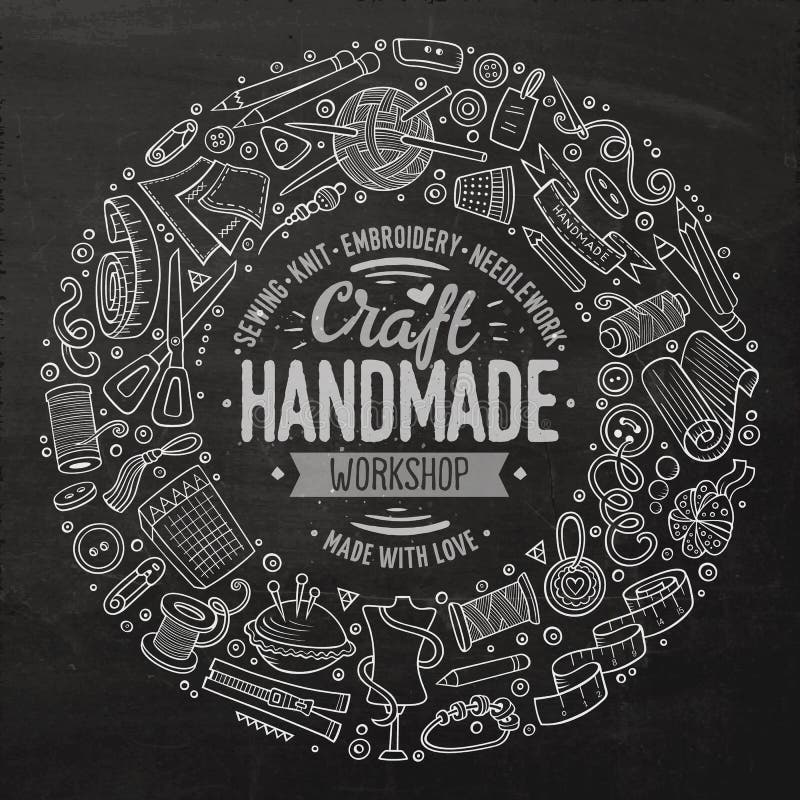 Set of Handmade Cartoon Doodle Objects, Symbols and Items Stock Vector ...