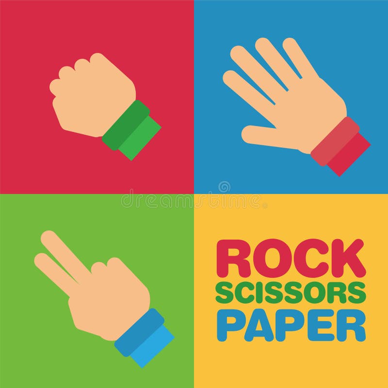 Rock Paper Scissors Hands Stock Illustrations – 115 Rock Paper Scissors ...