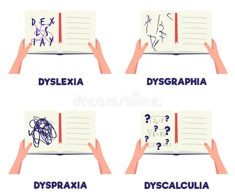 Set of Hands Holding Opened Notebooks Flat Style, Vector Illustration Stock Vector ...