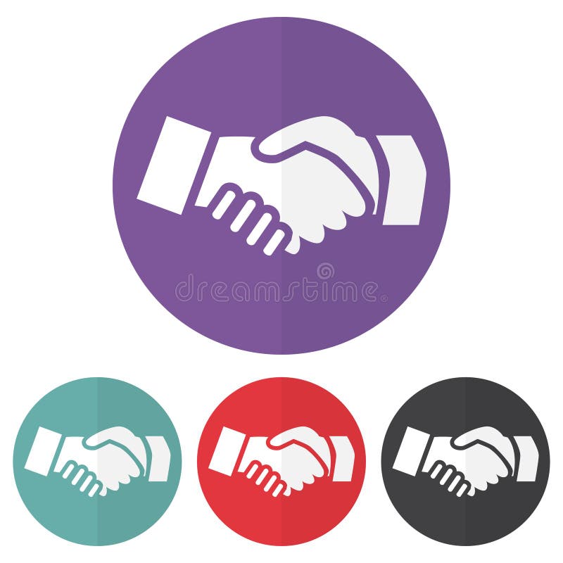 Handshake Icon In Simple Design. Vector Illustration Stock Vector ...