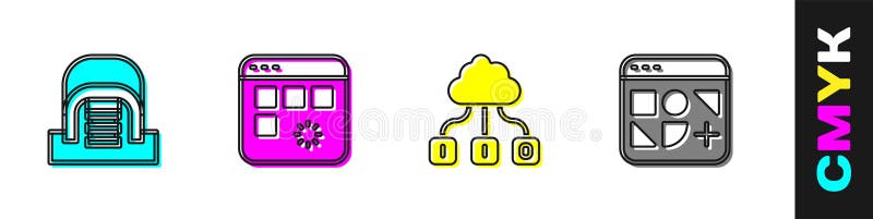 Loading Data Window Progress Bar on Screen Computer. Classic Operating System User. Update ...