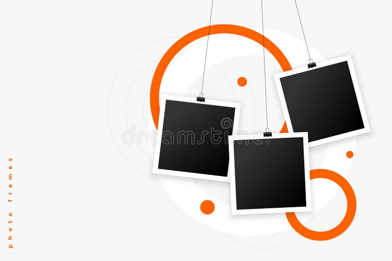 Set of Hanging Photo Frame To Make Your Collages Eye Catching Stock ...